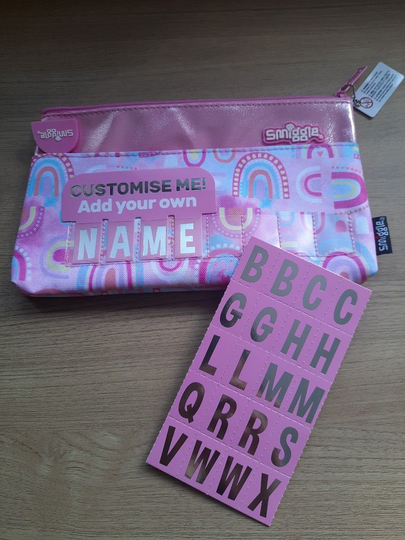 Smiggle Customise Name Pouch, Hobbies & Toys, Stationery & Craft ...