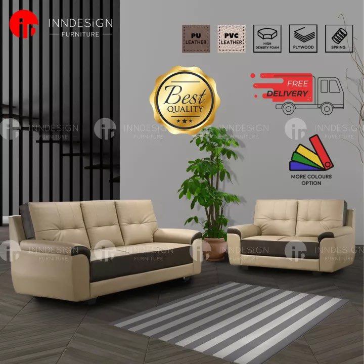 Sofa PVC High Back Sofa, Furniture & Home Living, Furniture, Sofas on ...