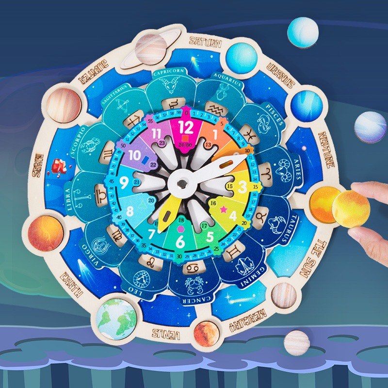 Solar system clock toy, Hobbies & Toys, Toys & Games on Carousell