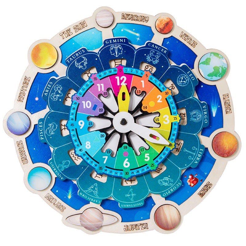Solar system clock toy, Hobbies & Toys, Toys & Games on Carousell