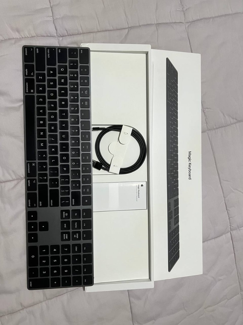 Space Gray Magic Keyboard with Numeric Keypad, Computers & Tech, Parts & Accessories, Computer ...