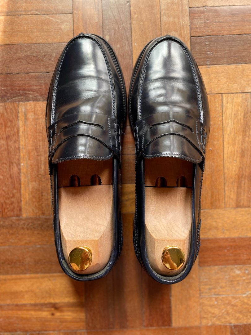 Spada Roma Black Penny Loafers EU 43, Men's Fashion, Footwear, Dress ...