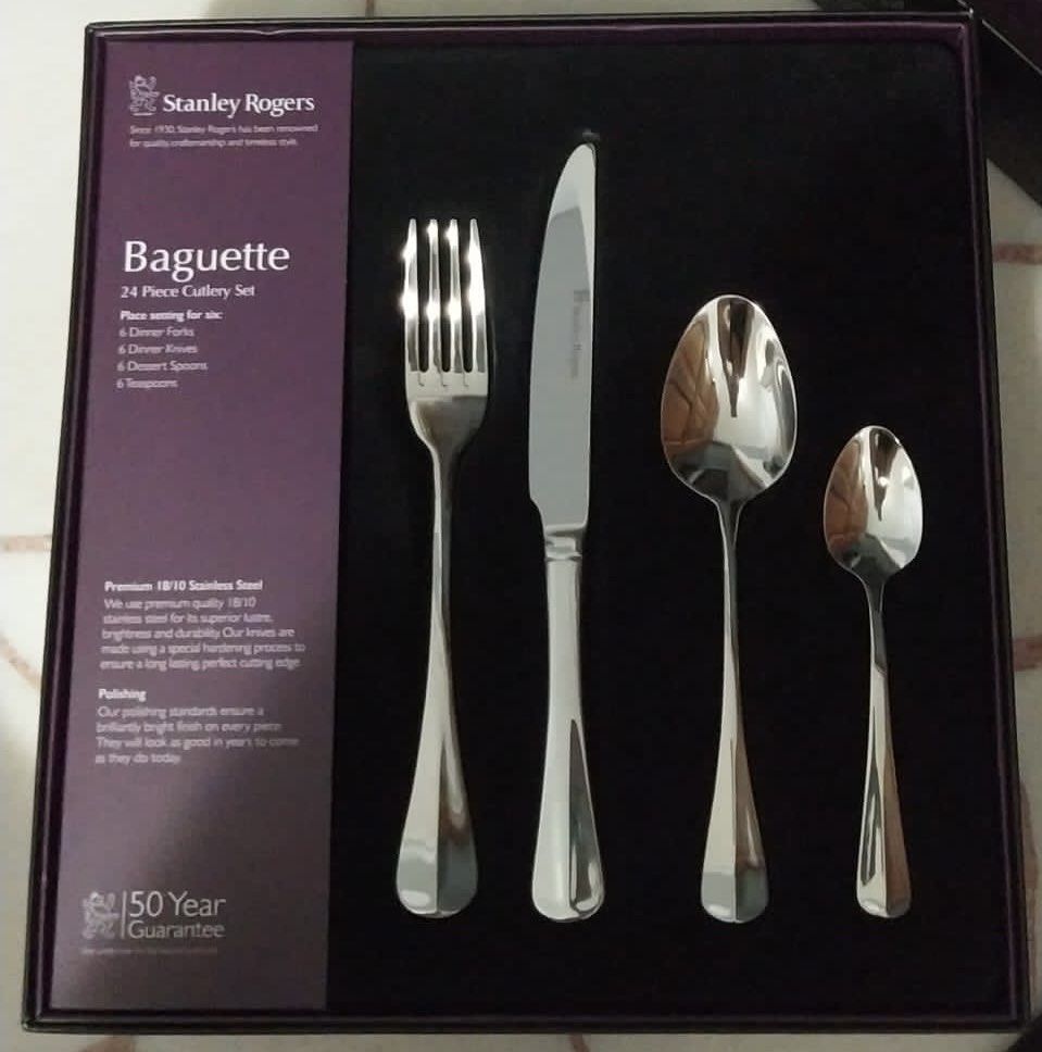 Stanley Rogers cutlery set (6 sets) - 24 piece, Furniture & Home Living ...