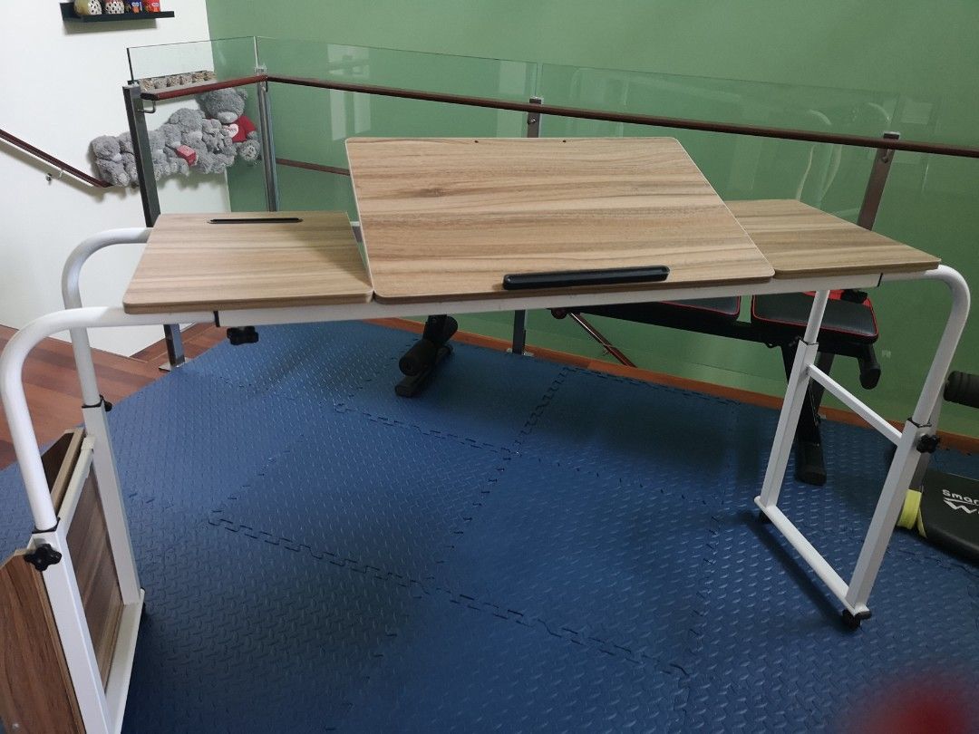 Study table (movable and adjustable in height and length), Furniture ...