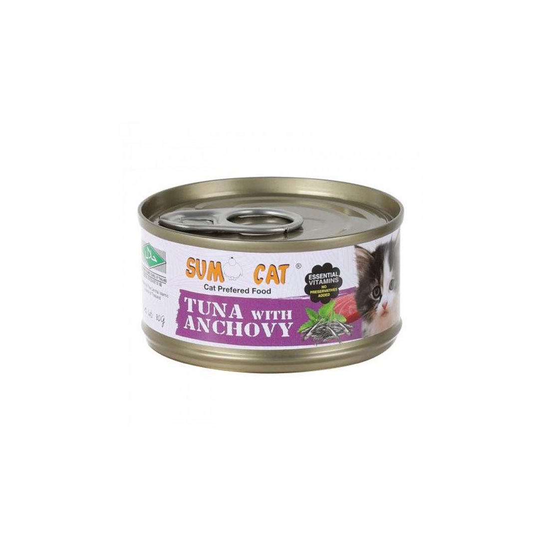 Sumo Cat Tuna with Anchovy 80g (24), Pet Supplies, Pet Food on Carousell