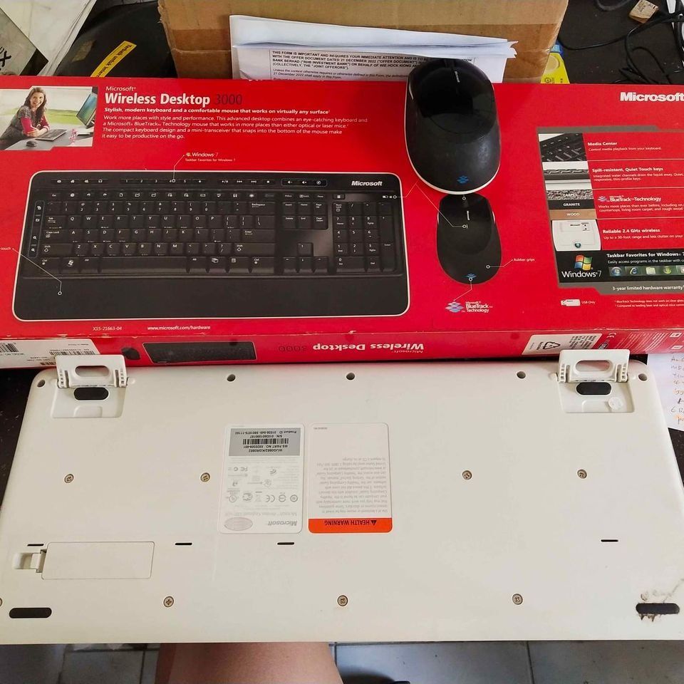 Sunway: microsoft wireless desktop 3000 keyboard & mouse (see Video ...