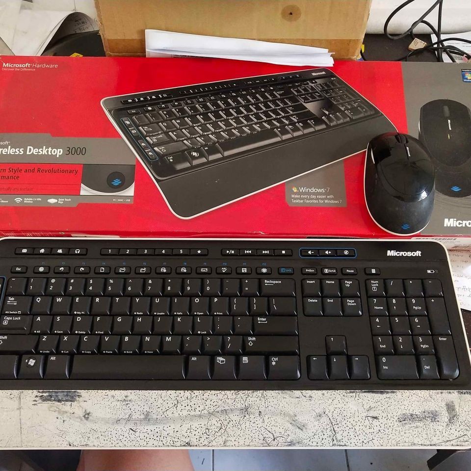 Sunway: microsoft wireless desktop 3000 keyboard & mouse (see Video), Computers & Tech, Parts ...