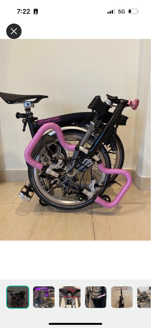 Super rare Titanium Brompton P Bar P6Lx , Sports Equipment, Bicycles ...