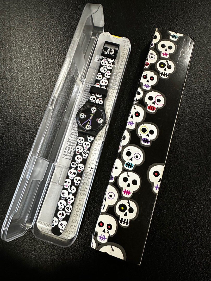 Swatch skull authentic, Women's Fashion, Watches & Accessories, Watches ...