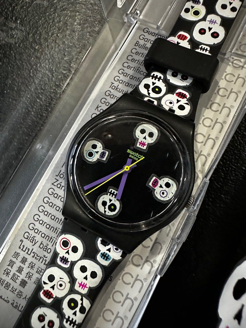 Swatch skull authentic, Women's Fashion, Watches & Accessories, Watches ...