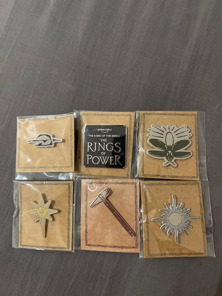 The Lord of The Rings: Rings of Power Badges, Hobbies & Toys ...