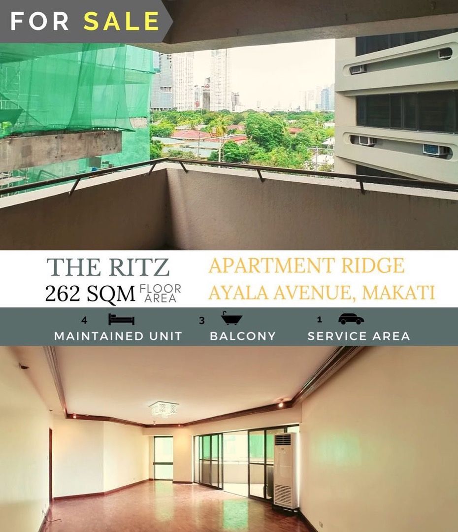The Ritz Tower Makati Apartment Ridge Ayala Avenue 4 Bedroom Expansive ...