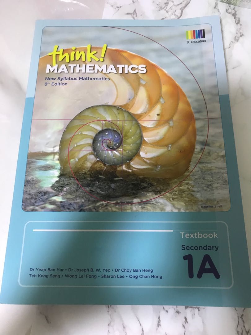 Think !Mathematics Sec ( Exp) Textbook 1A&1B, Hobbies & Toys, Books ...
