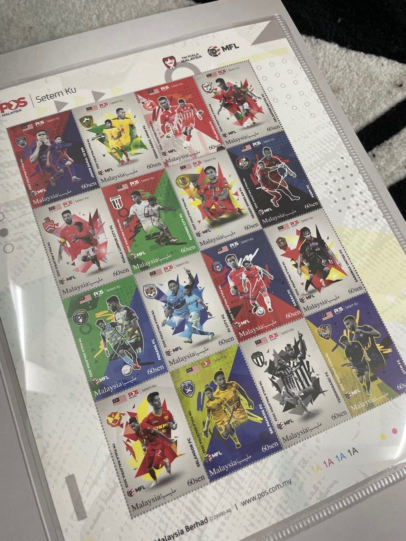 TM Piala Malaysia 2022 Setem Ku Edisi Khas, Hobbies & Toys ...