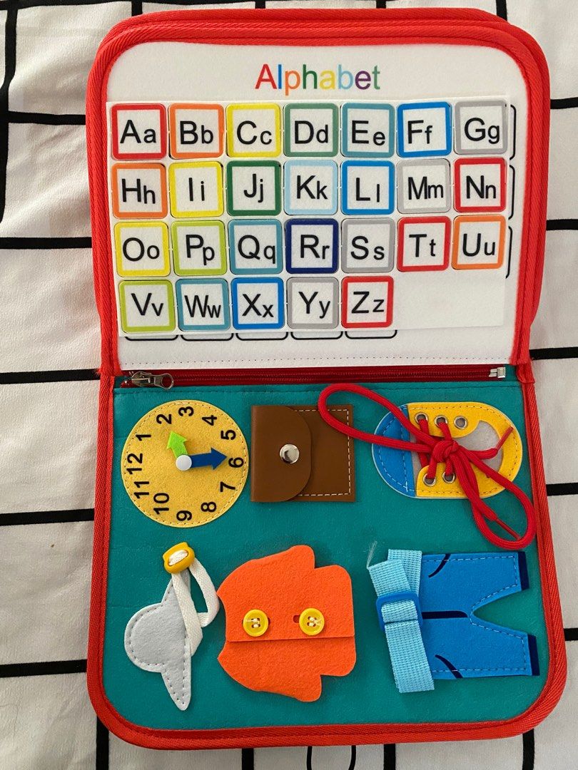 Educational busy board book, Babies & Kids, Infant Playtime on Carousell