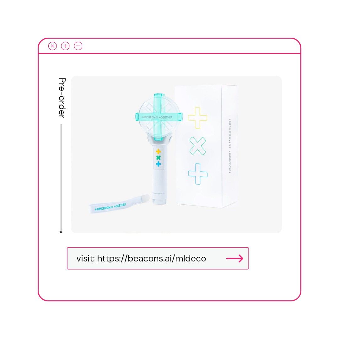 TOMORROW X TOGETHER TXT MOA BONG LIGHTSTICK SECURED, Hobbies & Toys ...