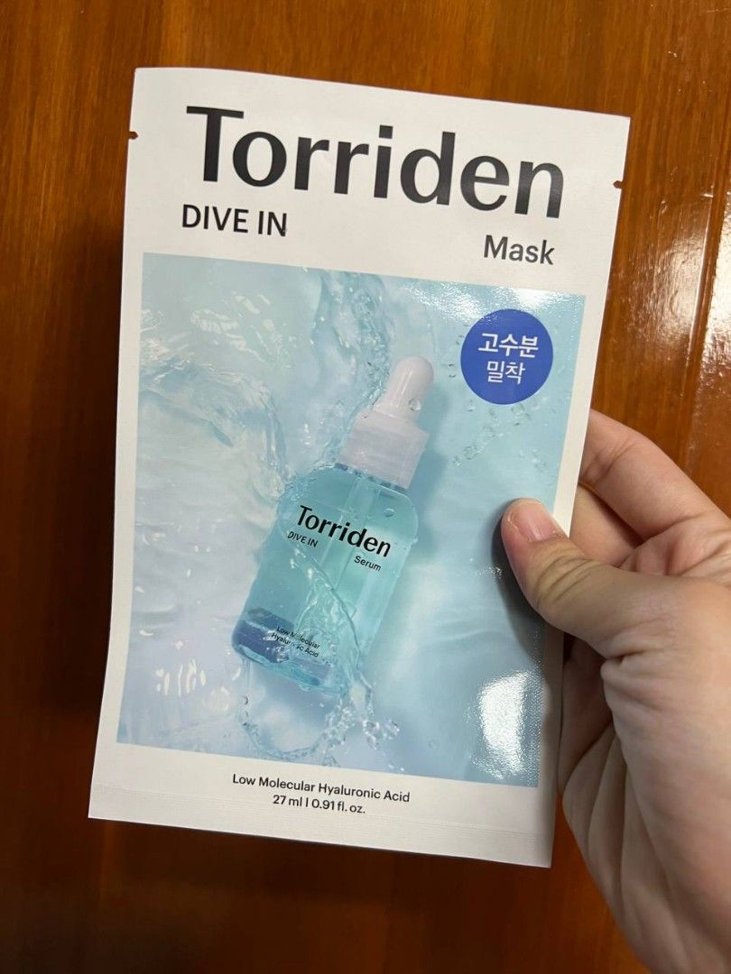 Torriden Dive In Low Molecular Hyaluronic Acid Facial Mask 1 pc Piece ...