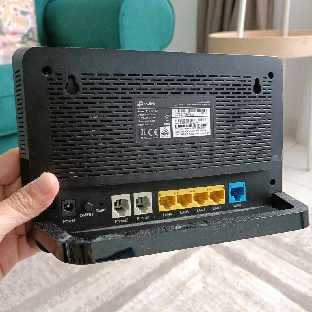 Tplink Maxis WiFi Router Used, Computers & Tech, Parts & Accessories ...