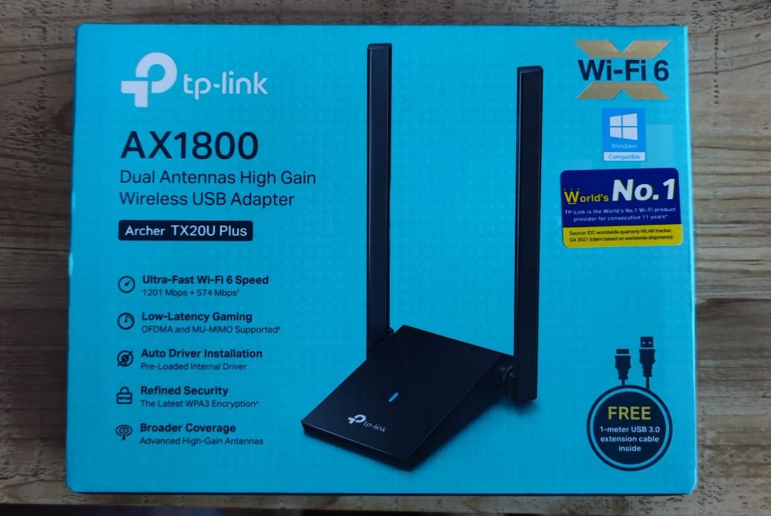TP-Link TX20U Plus AX1800 Wireless USB Adaptor, Computers & Tech, Parts ...