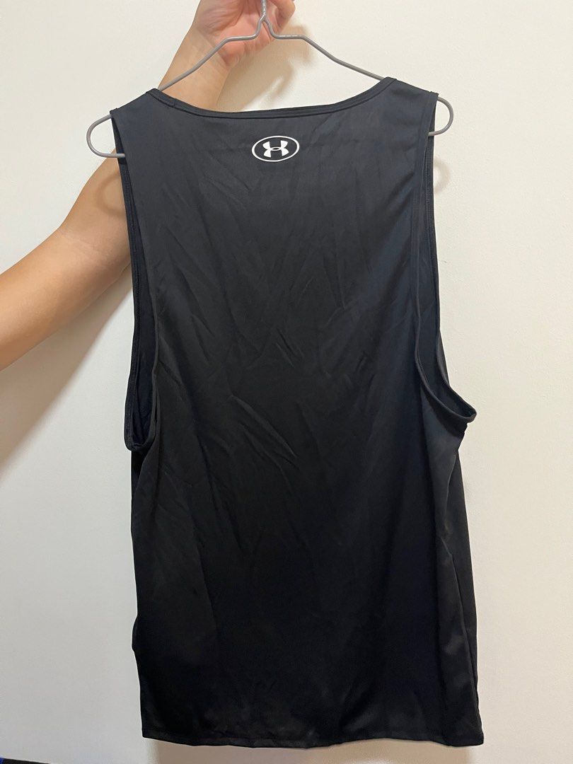 Under Armour Velocity Tank (Black), Men's Fashion, Activewear on Carousell