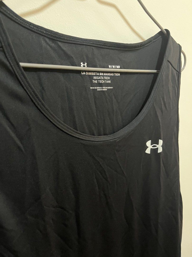Under Armour Velocity Tank (Black), Men's Fashion, Activewear on Carousell