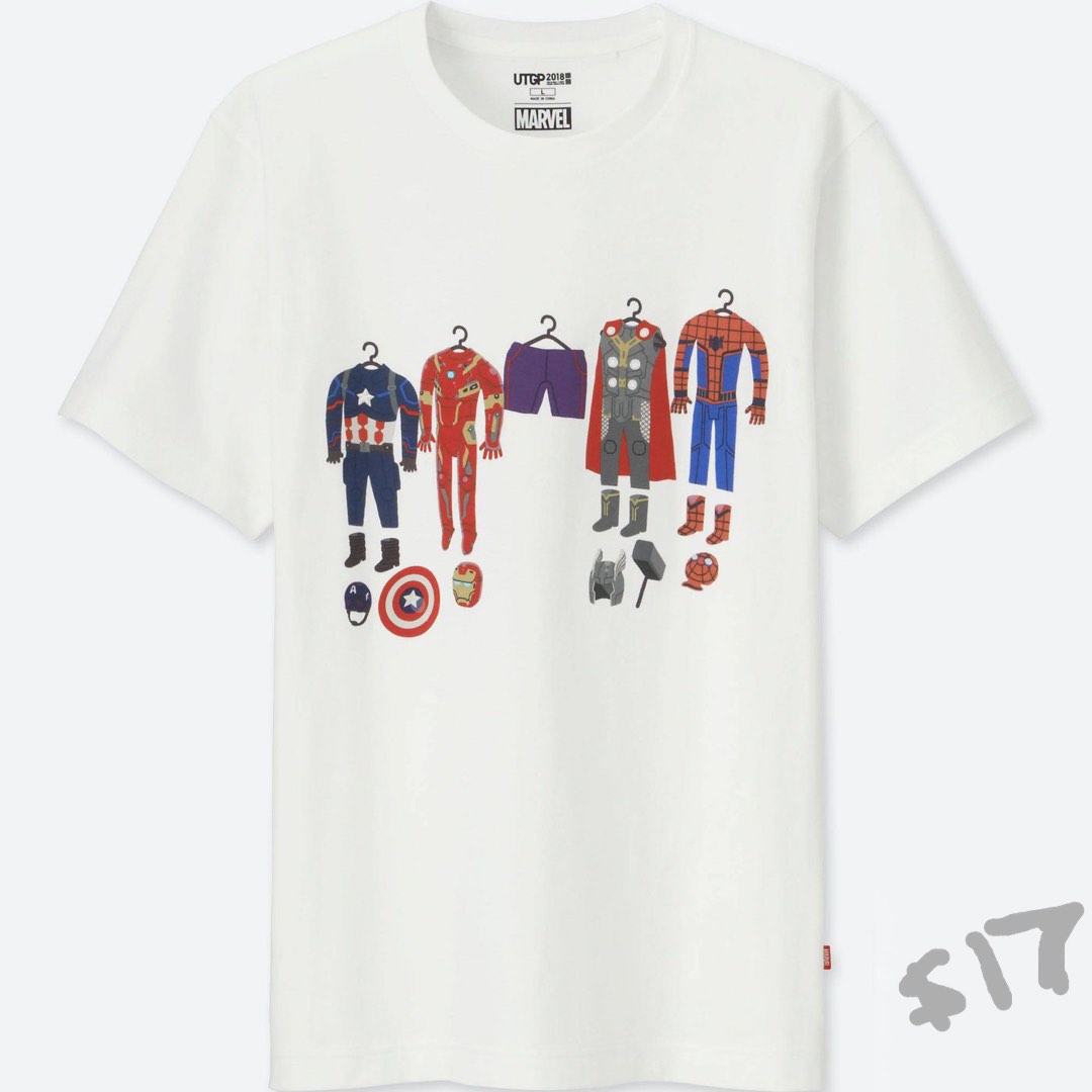Uniqlo UT Marvel Superhero Tshirt (Spiderman, Venom, Thor, Ironman ...