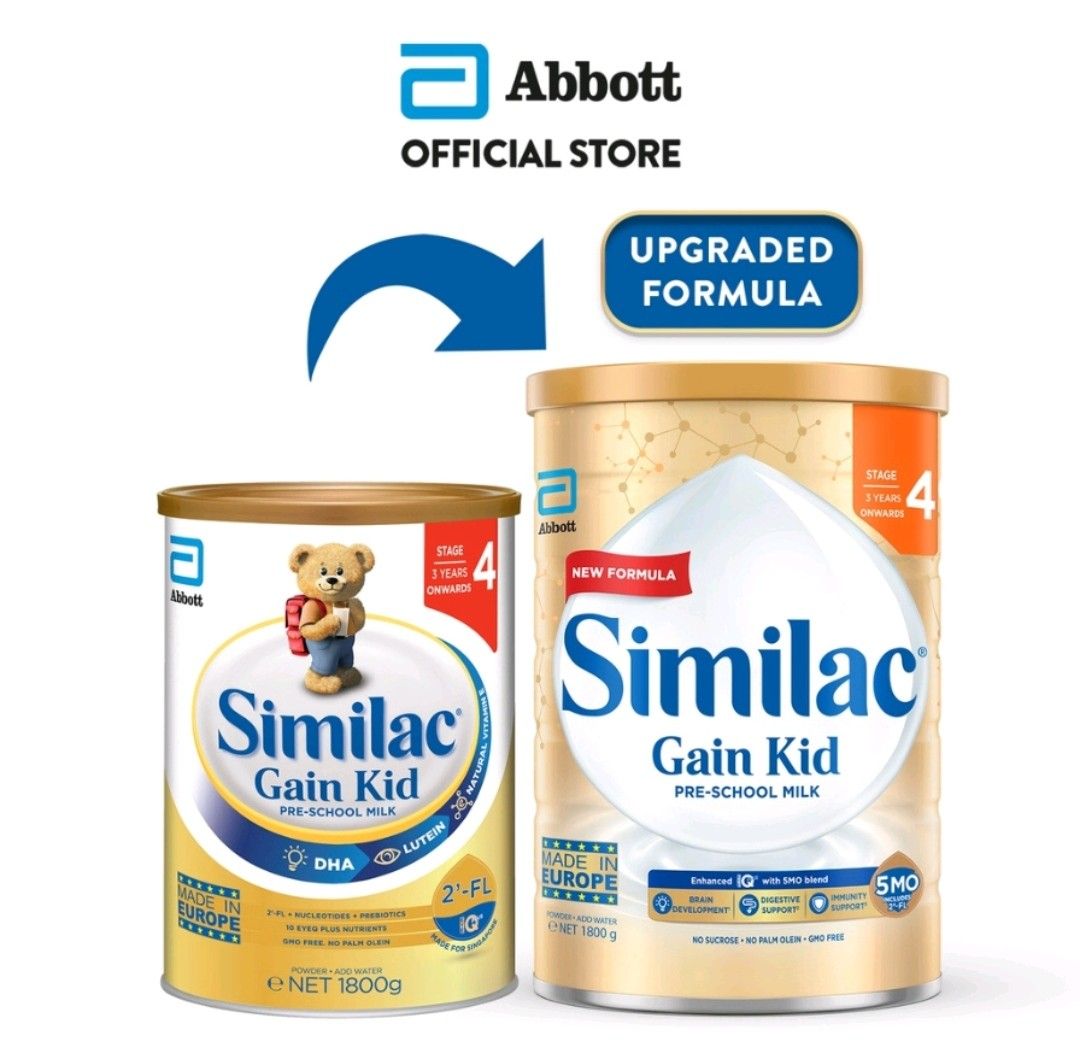 Upgraded Formula - Similac Gain Kid Stage 4 (1.8kg)- Local Stock ...