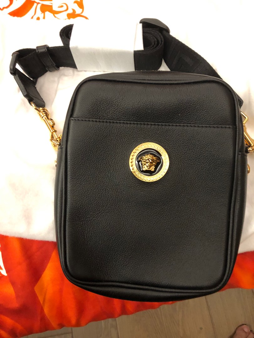 Versace Messenger Sling Bag With Medusa Head Logo, Men's Fashion, Bags ...