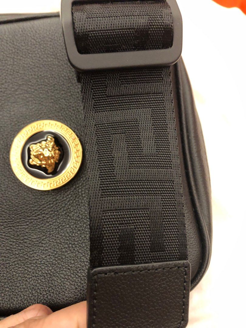 Versace Messenger Sling Bag With Medusa Head Logo, Men's Fashion, Bags ...