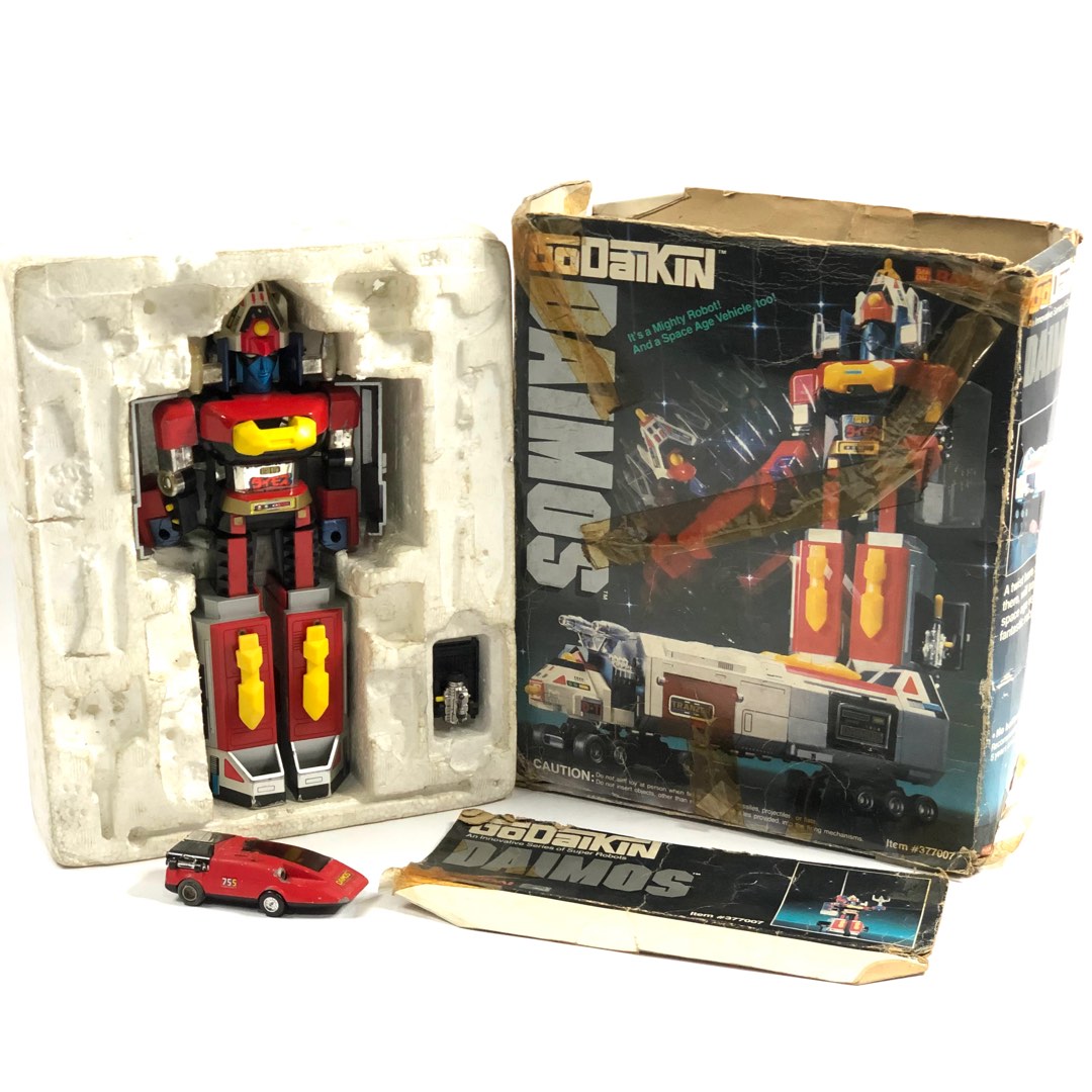 Vintage Daimos Japan Die cast Metal Robot with Daimos Car, Hobbies ...