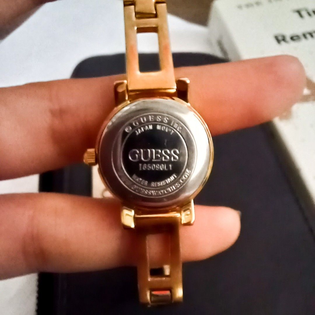Vintage Guess Women's Watch with Gold-tone Dial & Japan Movement ...
