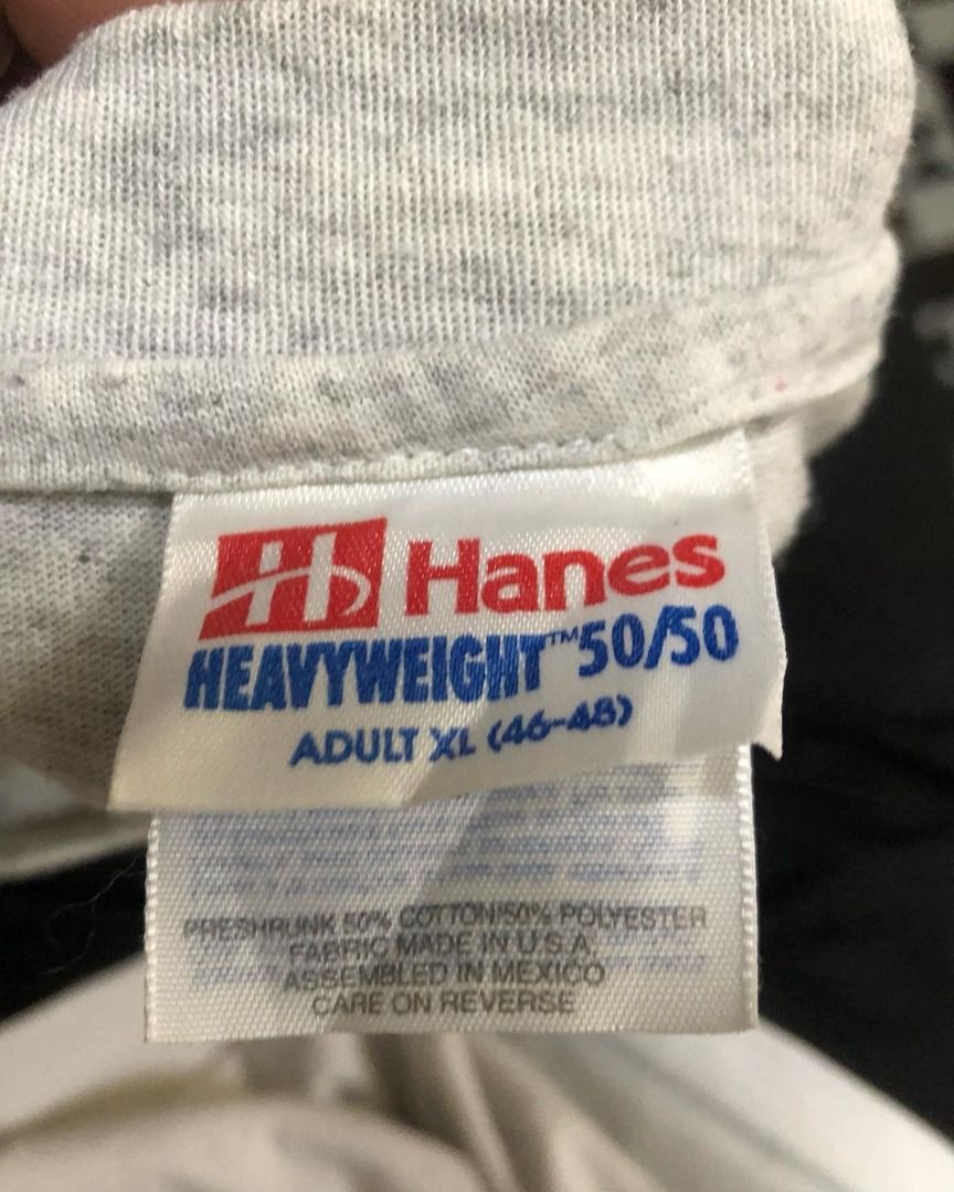 Vintage Hanes Heavyweight (Single Stitch), Men's Fashion, Tops & Sets ...