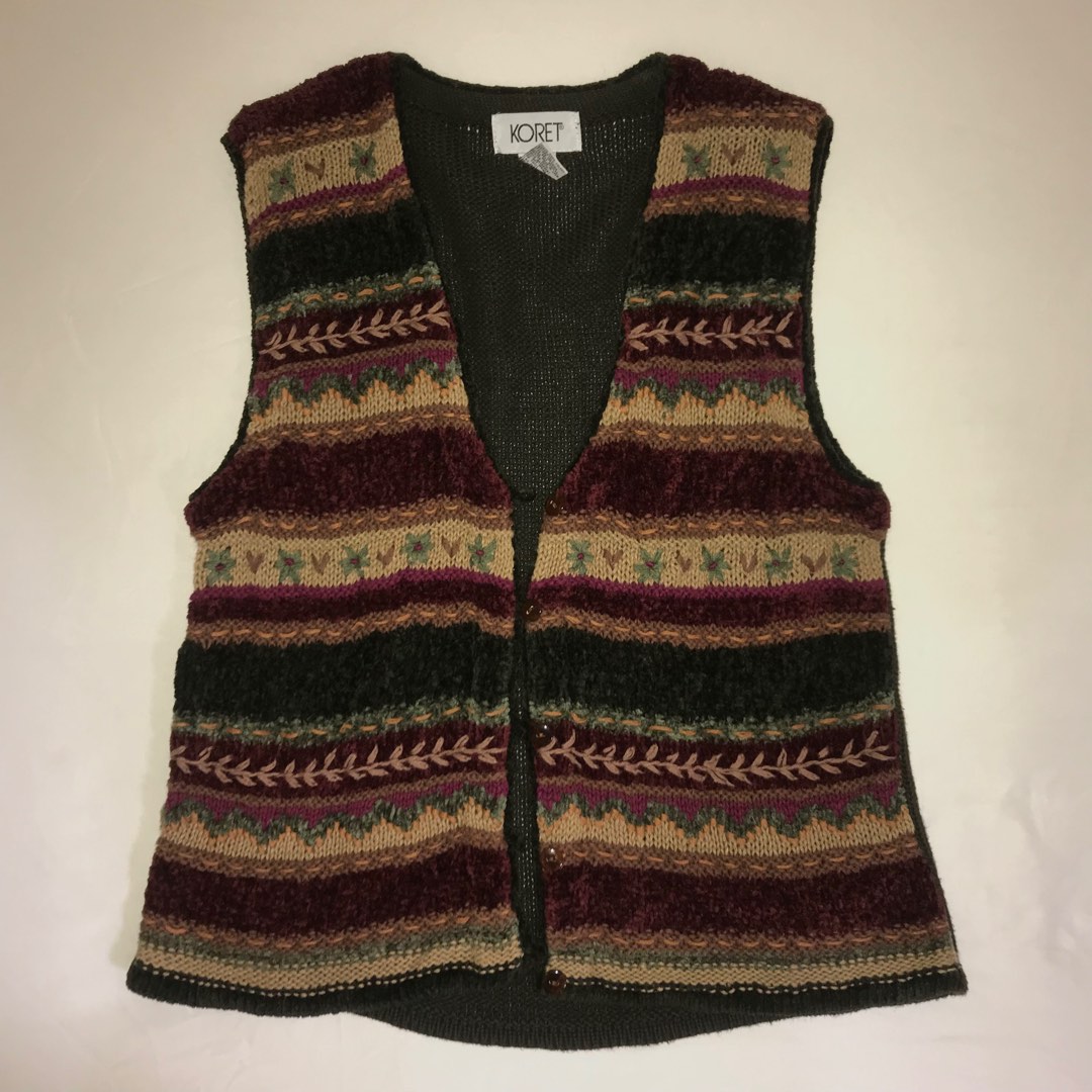 Vintage KORET Sweater Vest, Women's Fashion, Tops, Others Tops on Carousell