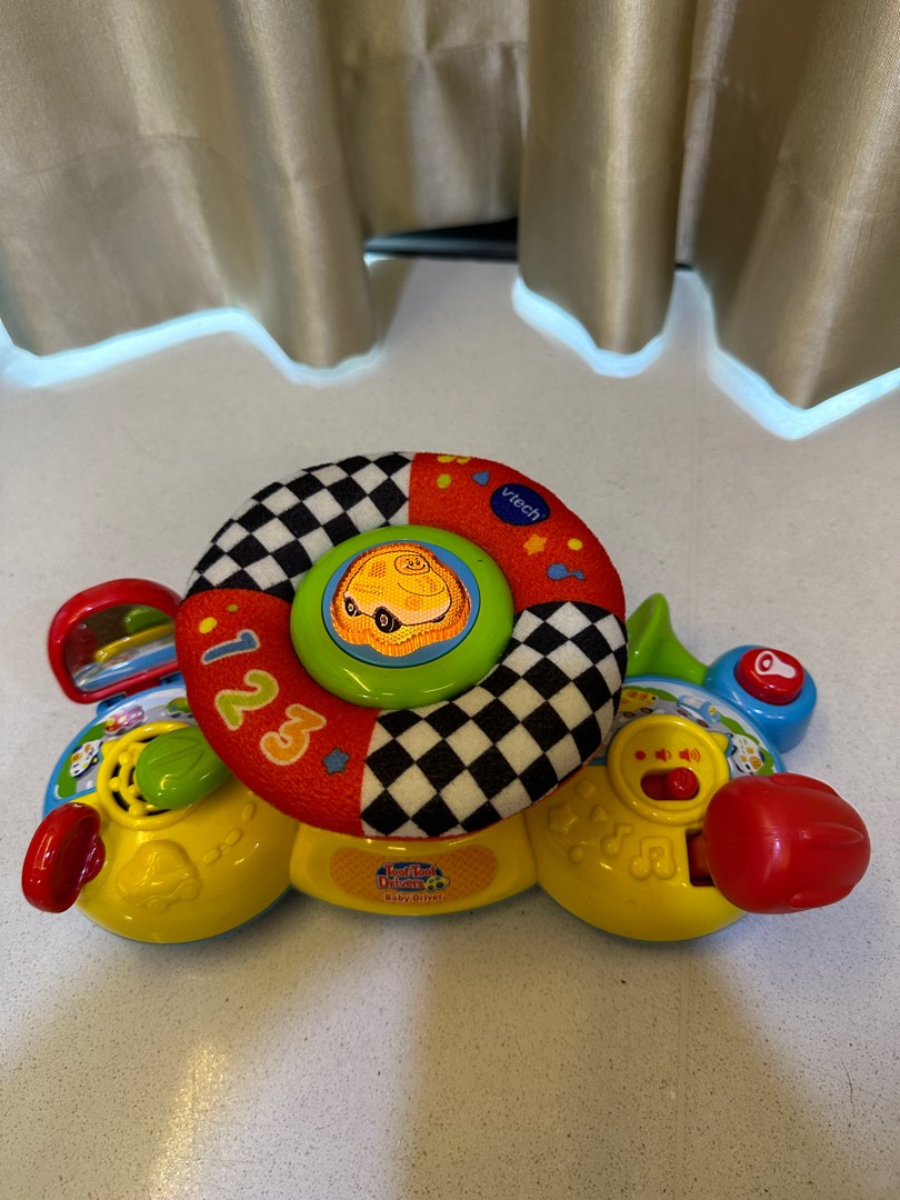 Vtech steering wheel, Babies & Kids, Infant Playtime on Carousell