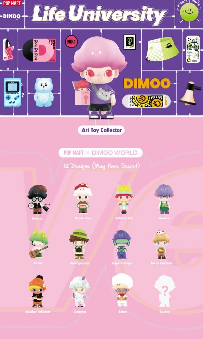 WTS Popmart DIMOO Life University, Hobbies & Toys, Toys & Games on ...