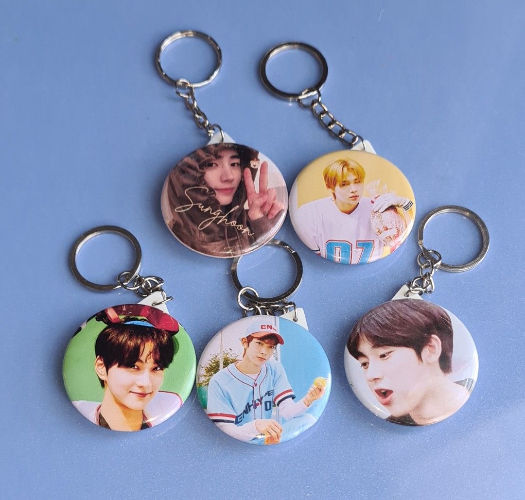 wts enhypen unofficial keychains fanmade sunghoon riki jungwon heeseung ...