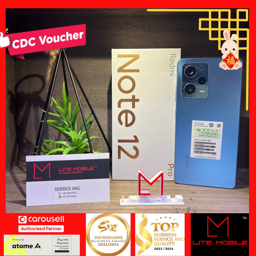 Xiaomi Note 12 Pro 256GB | 8GB Ram + 256GB | Blue | With Google ...