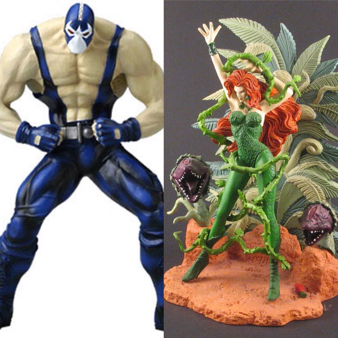 Yamato DC Comics Batman Statue Figure | Bane and Poison Ivy Figure set ...