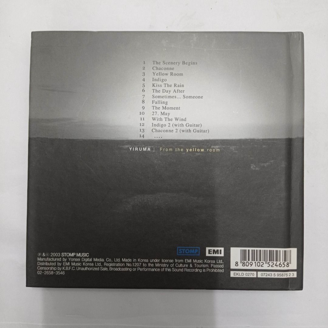 Yiruma - From The Yellow Room CD, Hobbies & Toys, Music & Media, CDs ...