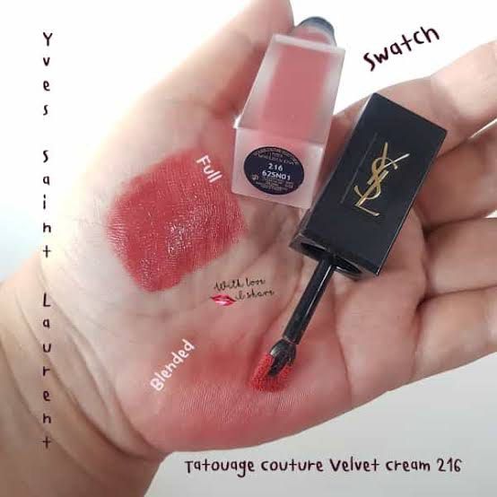 YSL Tatouage Couture Velvet Cream 216, Kesehatan & Kecantikan, Rias Wajah di Carousell