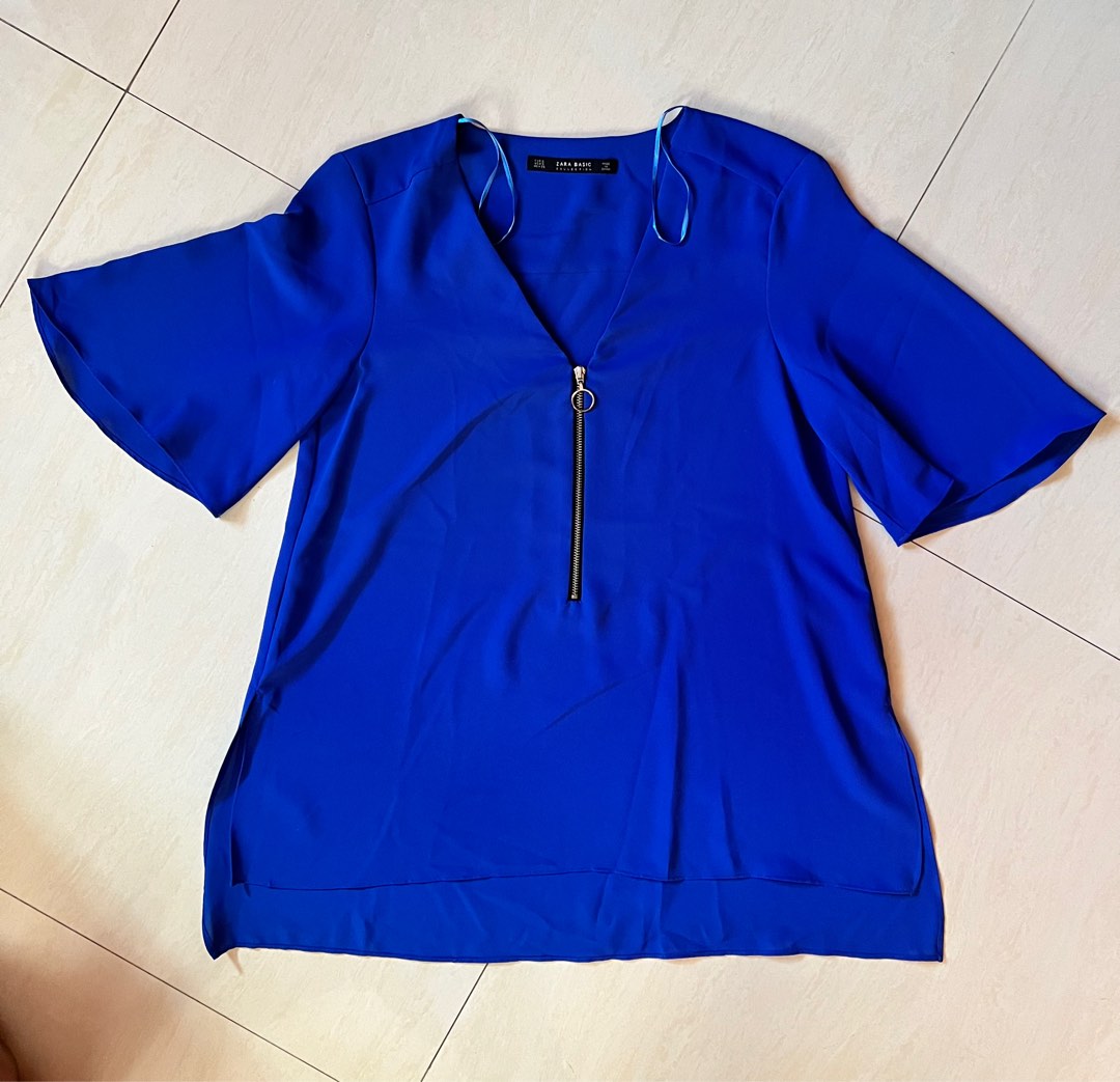 Zara Basic Collection Top, Women's Fashion, Tops, Blouses on Carousell