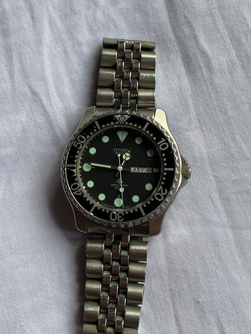 1988 Citizen 6100 Gents diver quartz, Men's Fashion, Watches ...