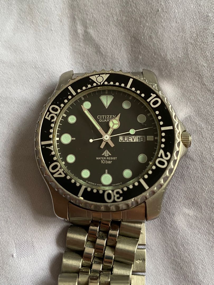 1988 Citizen 6100 Gents diver quartz, Men's Fashion, Watches ...