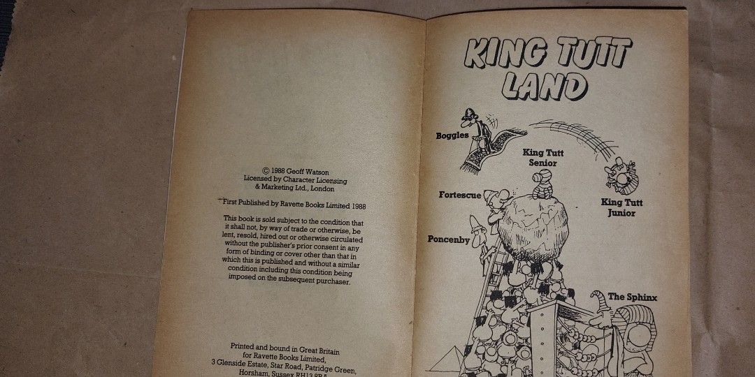 1988 King Tutt Beyond Words! Geoff Watson Collectible Book Comic ...