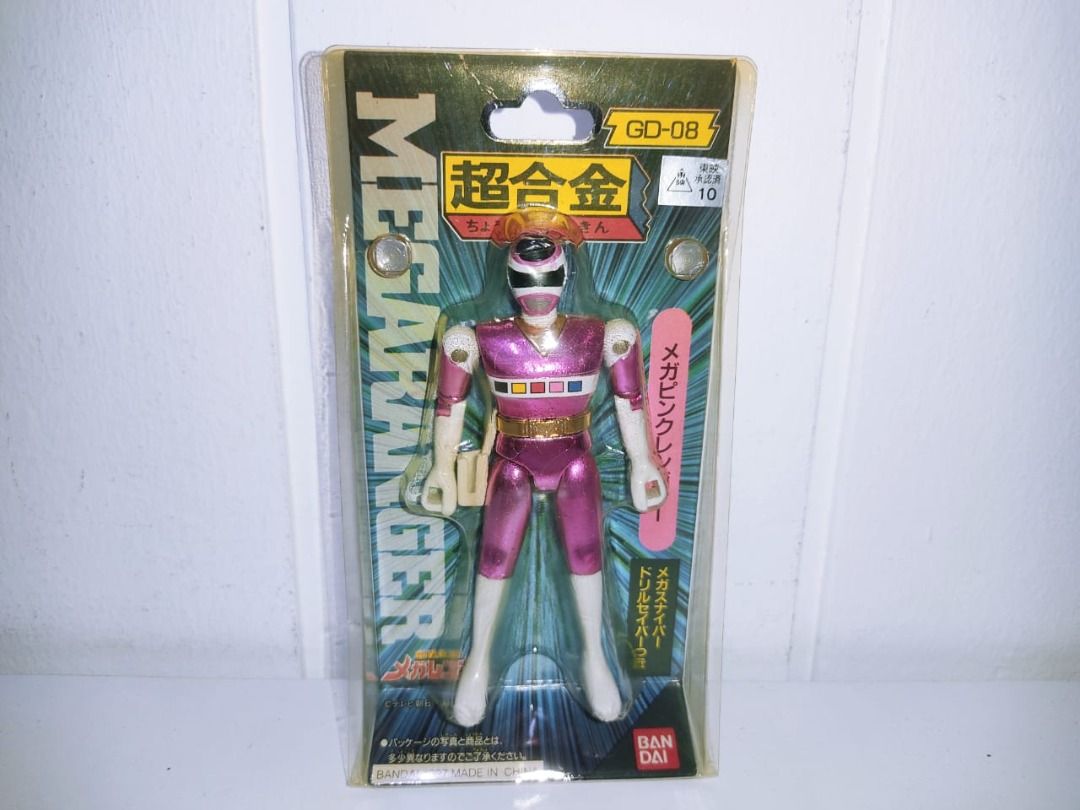 1997 BANDAI CHOGOKIN MEGARANGER DENJI SENTAI MEGA PINK GD-08, Hobbies ...
