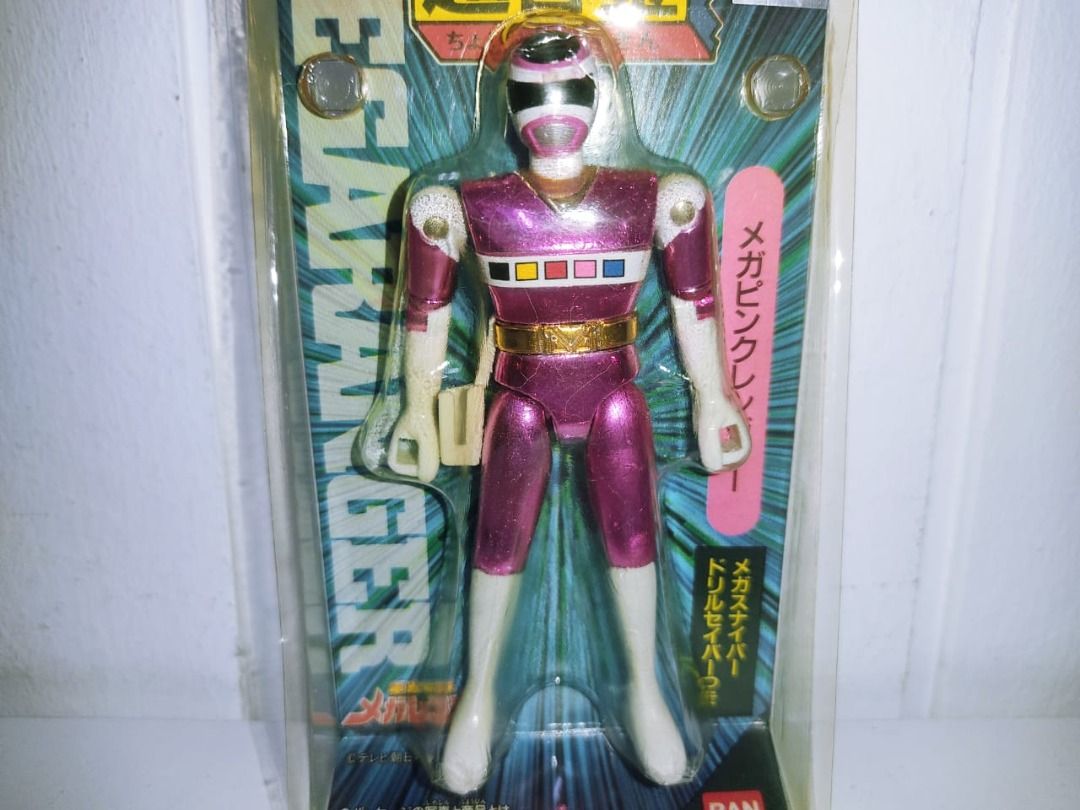 1997 BANDAI CHOGOKIN MEGARANGER DENJI SENTAI MEGA PINK GD-08, Hobbies ...
