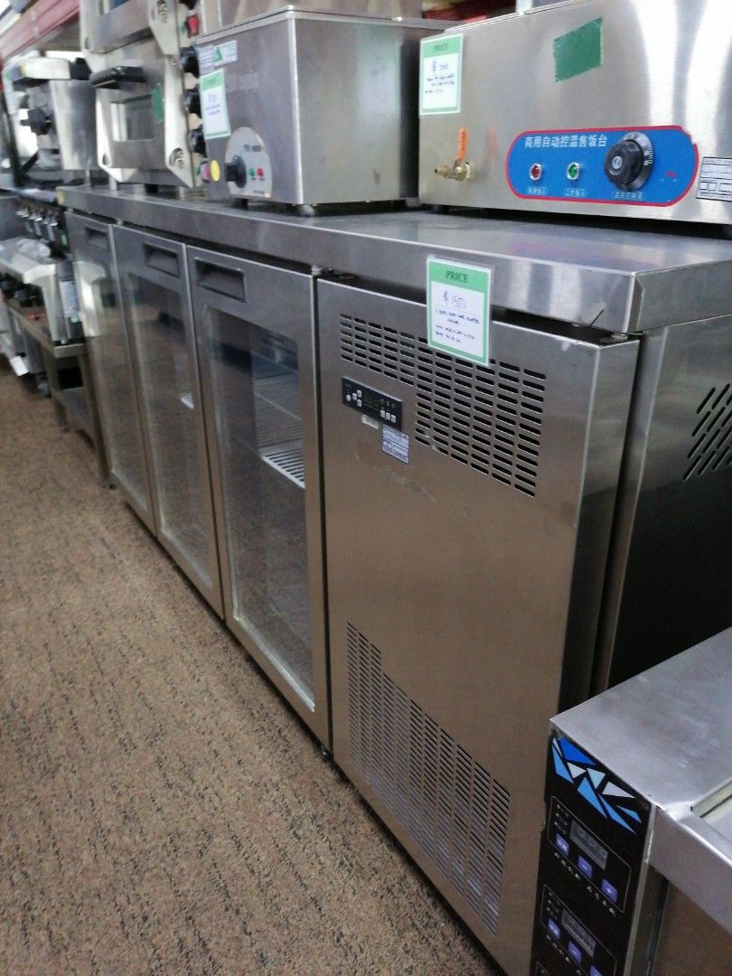 3 Door Bar Counter Chiller, Dim : 2065mm x 600mm x 1050mmh, Temp : 4 ...