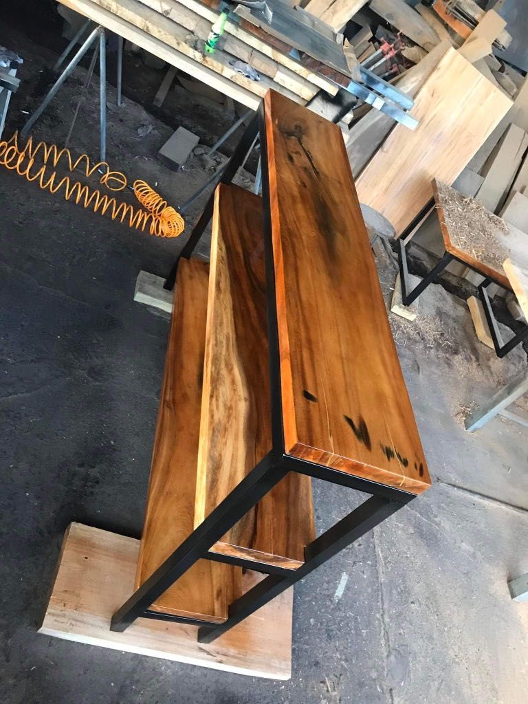 3 Layer Console Table,wood rack,multipurpose table, Furniture & Home ...