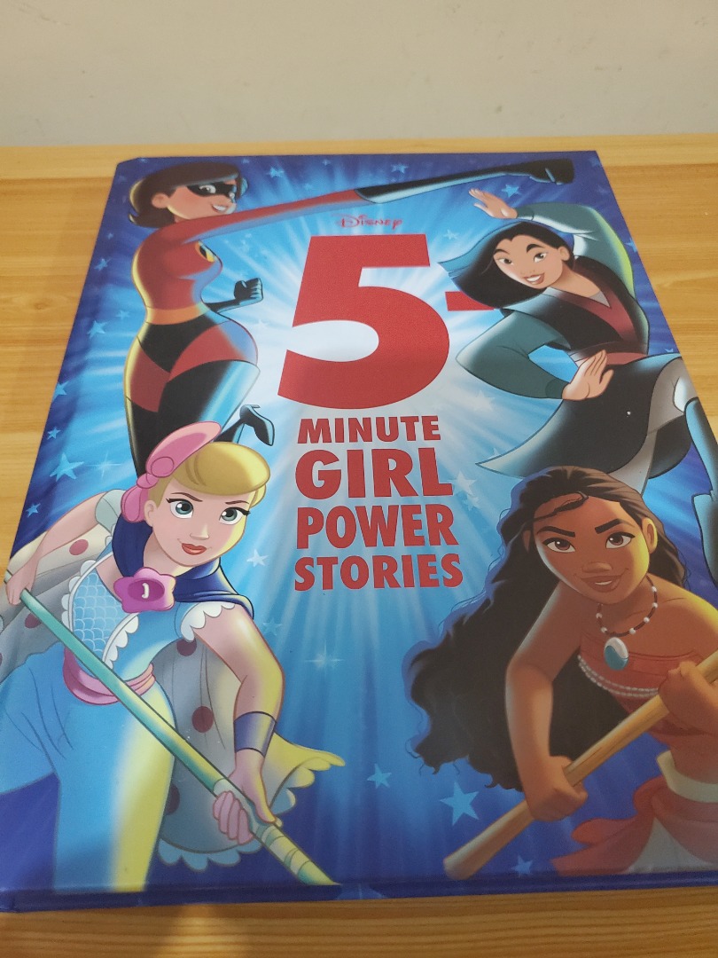 Disney 5-Minute Girl Power Stories Storybook Collection, Hobbies & Toys ...