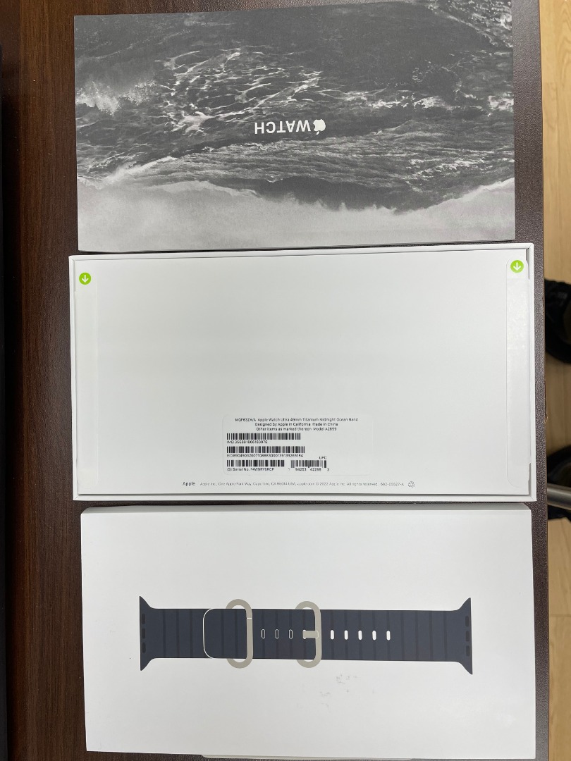 全新未開封 Apple Watch UItra Titanium Case Midnight Ocean Band 49mm 不議價, 手提 ...